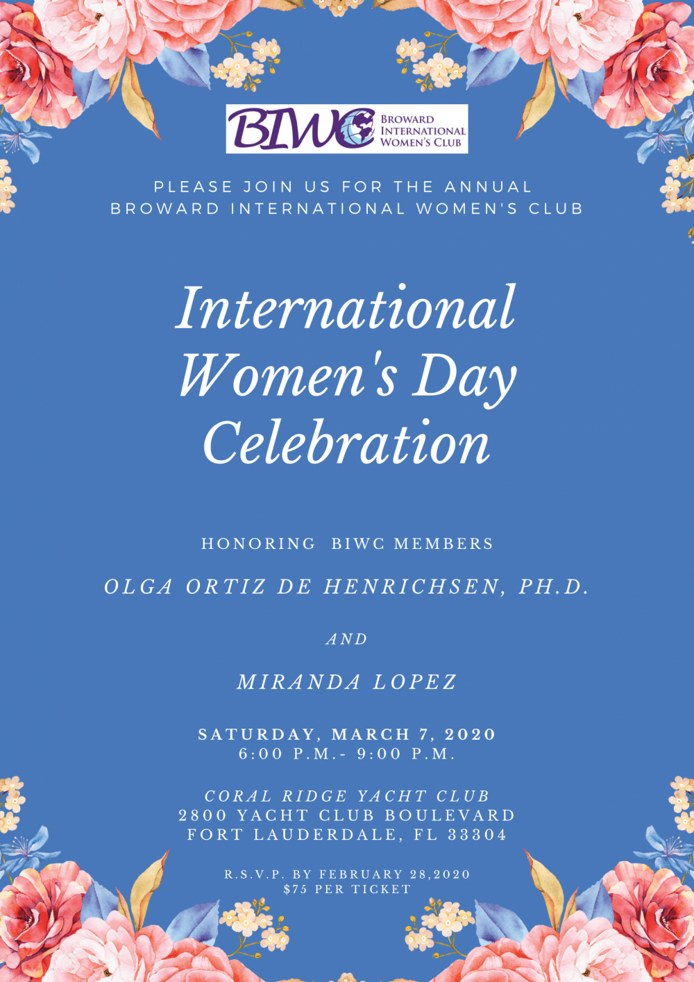 Upcoming Events | Fort Lauderdale International Women's Club